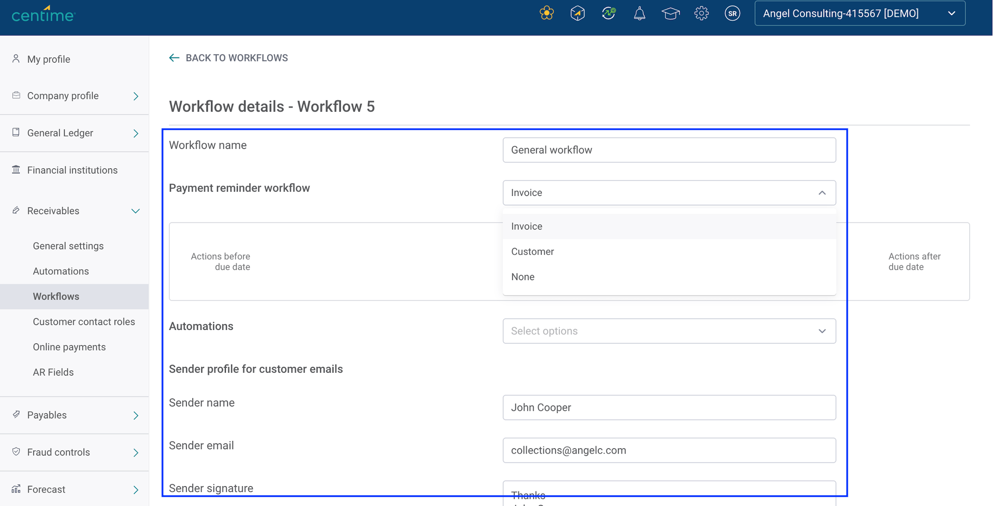 Workflow Basics and Invoice-level Workflows