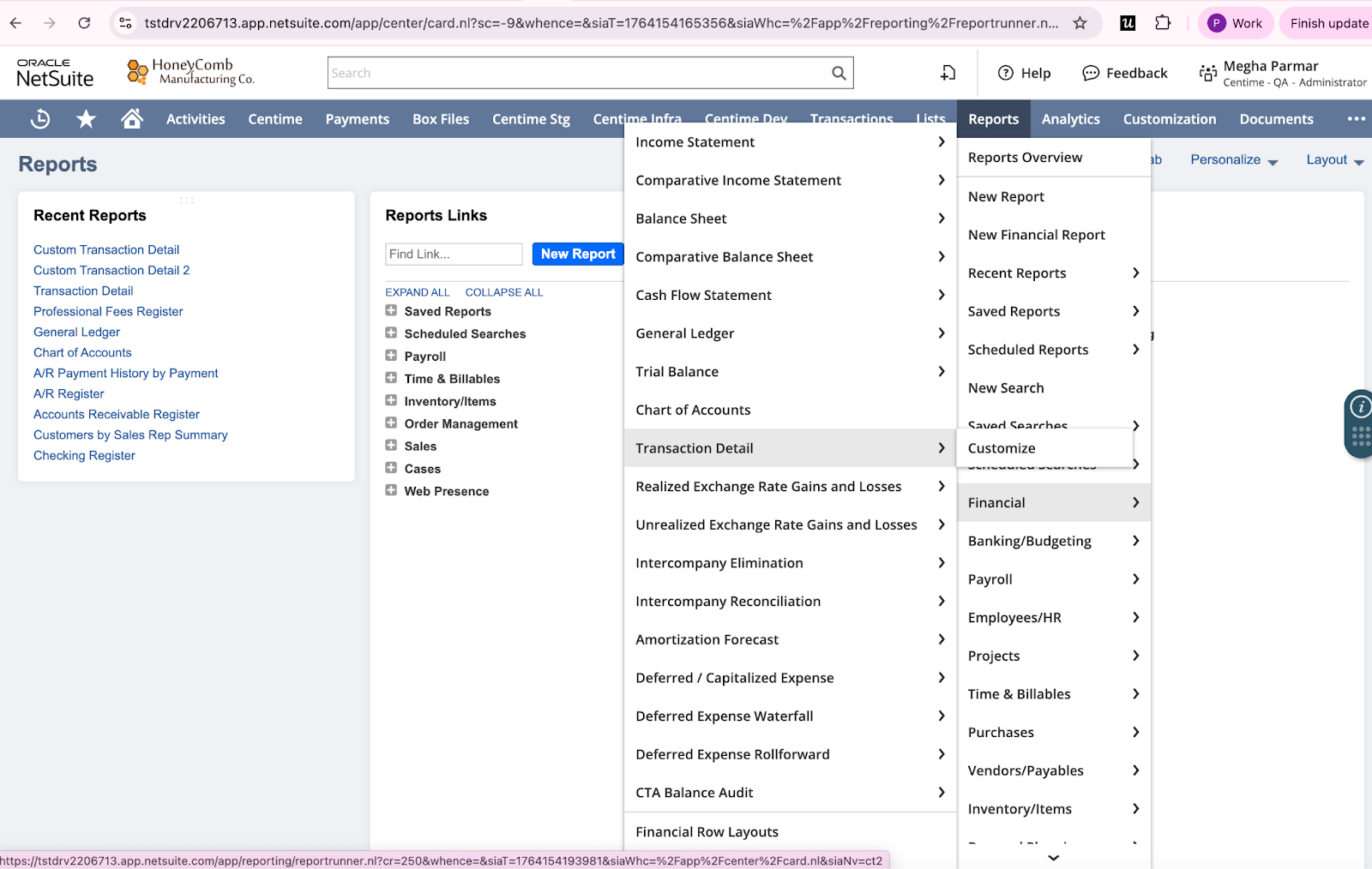 How to Pull a Detailed Transaction Report by GL Account in Netsuite